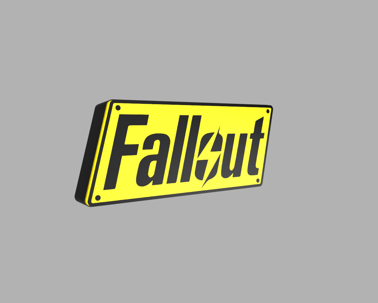 Fallout Logo Lightbox by Valda3D | Printables Store