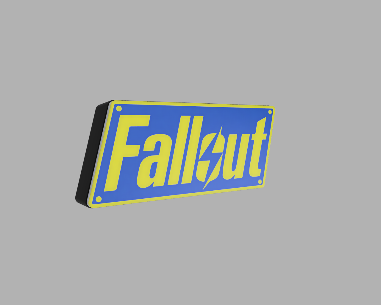 Fallout Logo Lightbox by Valda3D | Printables Store