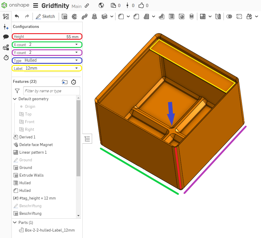 Onshape Gridfinity Configurator by dodasch | Download free STL model ...