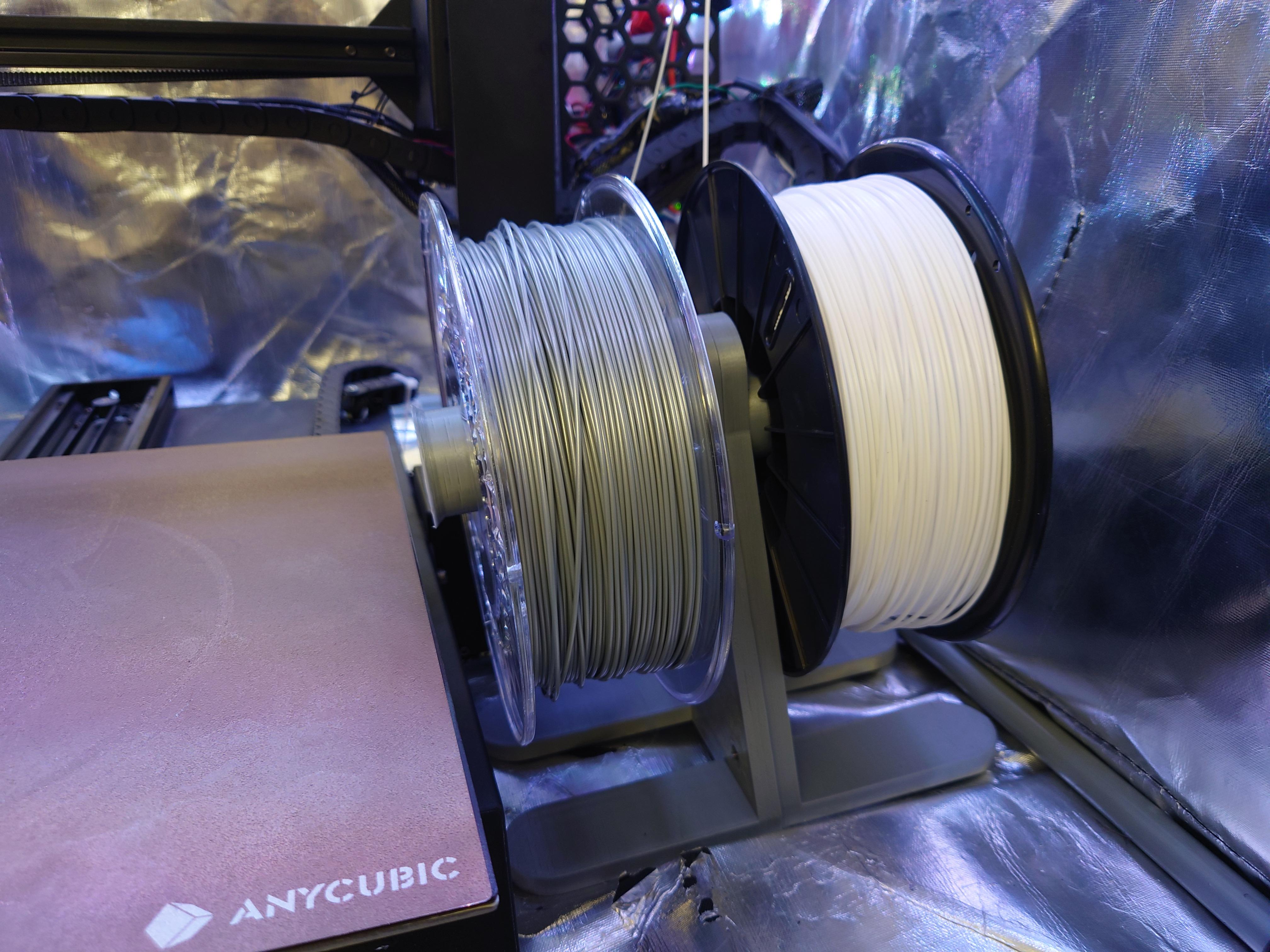 Dual spool holder - two filament spools holder by Eugeniusz | Download ...