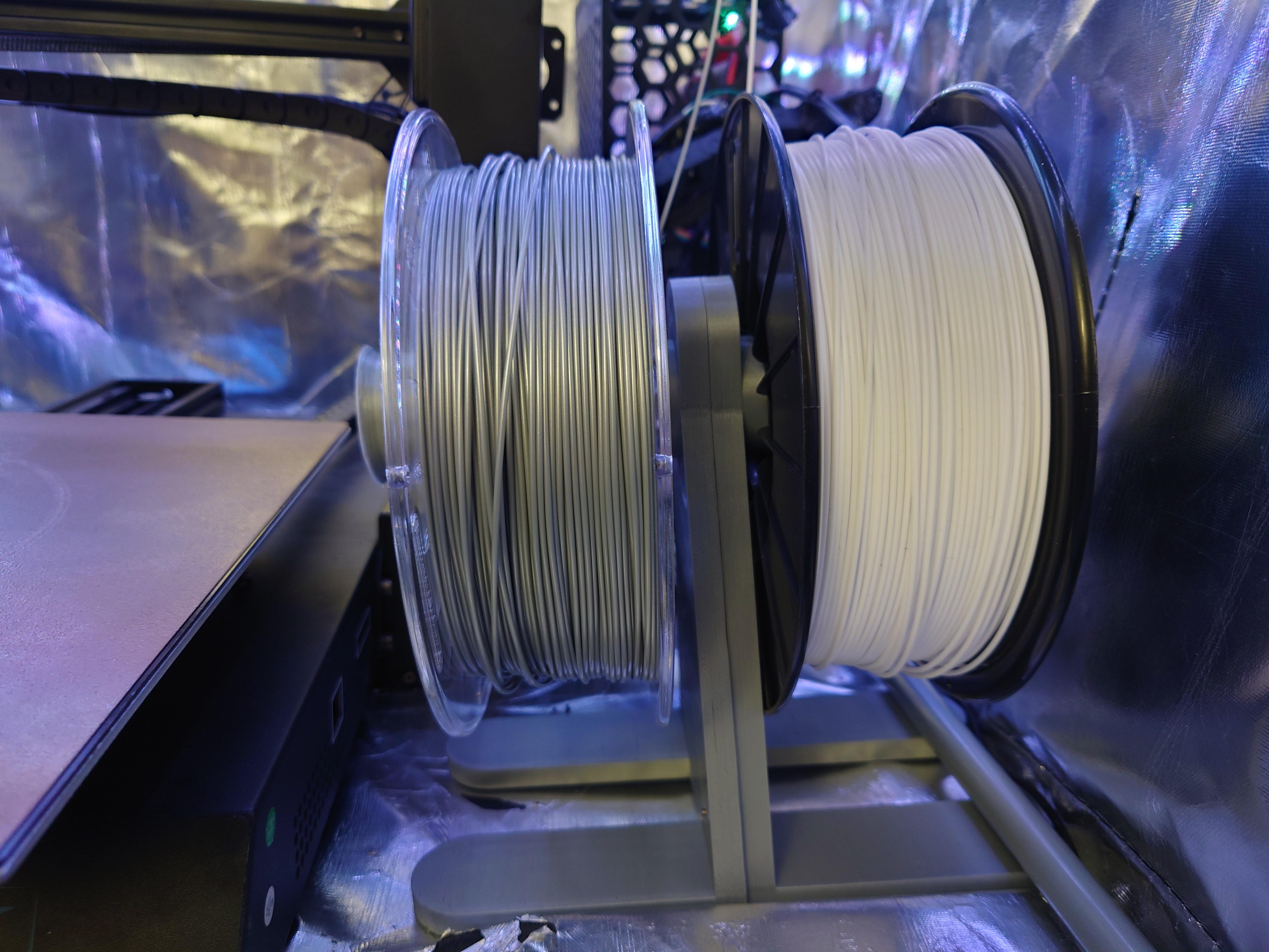 Dual spool holder - two filament spools holder by Eugeniusz | Download ...