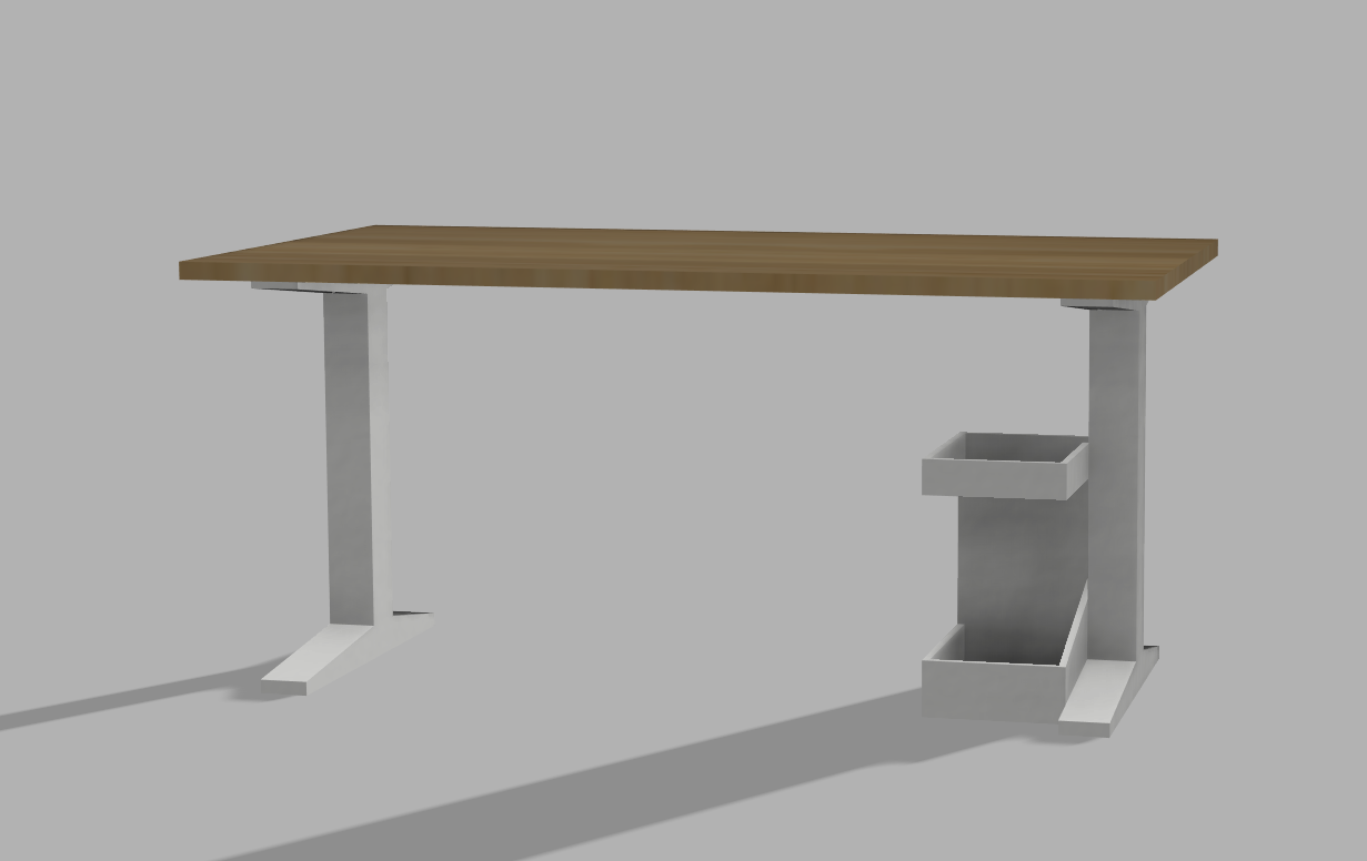 modern desk by Capy Bara | Download free STL model | Printables.com