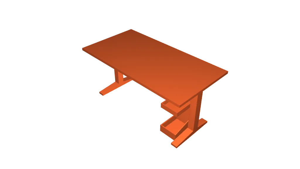 modern desk by Capy Bara | Download free STL model | Printables.com