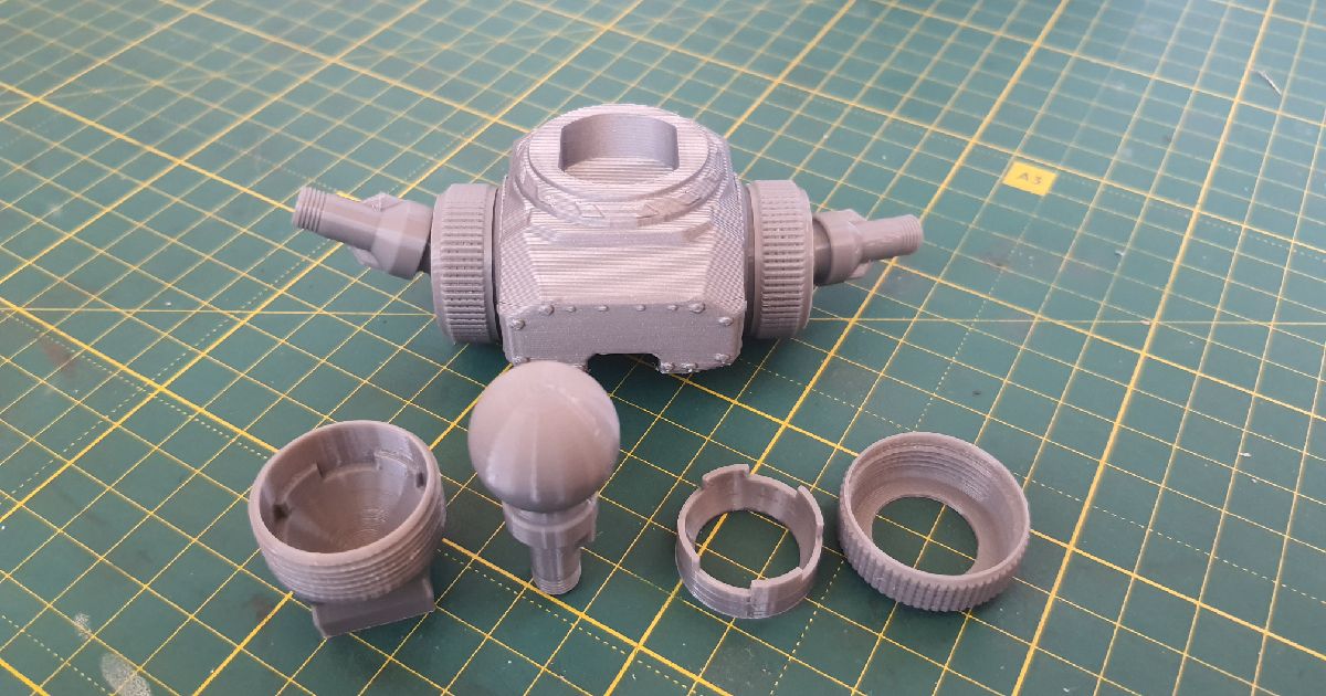 All-way ball-joint for articulated 1/60 scale Battletech mechs. by ...