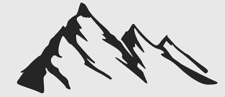 Mountain Wall Art by PieterV3D | Download free STL model | Printables.com