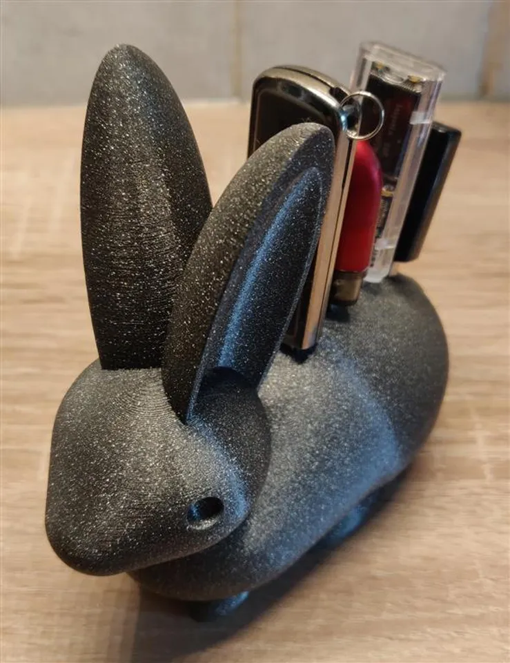 USB Holder Bunny by Aeggsbaerde | Download free STL model | Printables.com