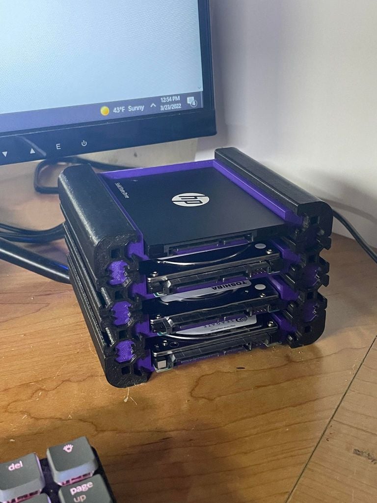 2.5 HDD Rack, Very modular! by Stereo Chemist | Download free STL model ...