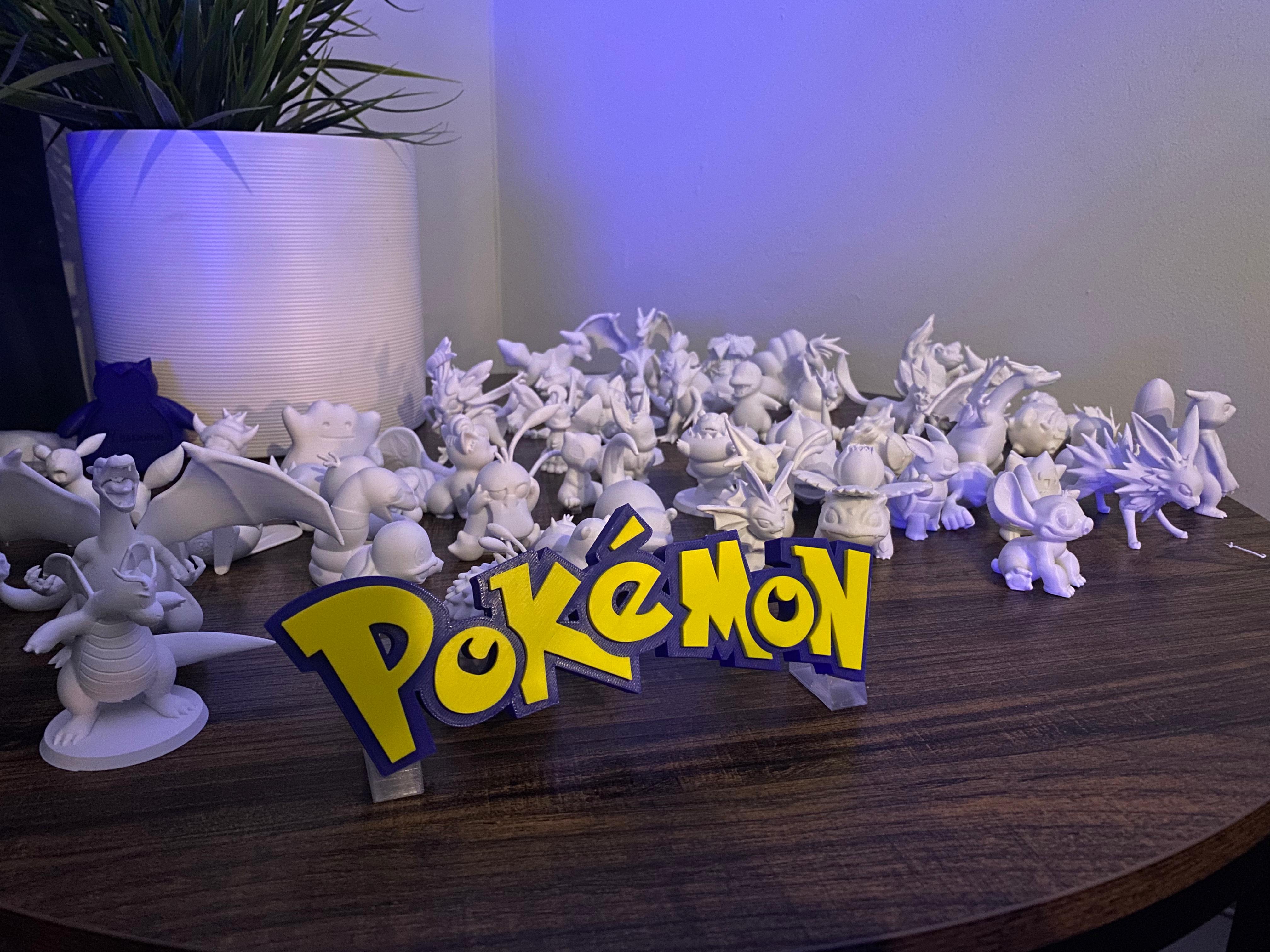 Pokemon Logo for Bambu dual colour von KyleAR | Kostenloses STL-Modell ...