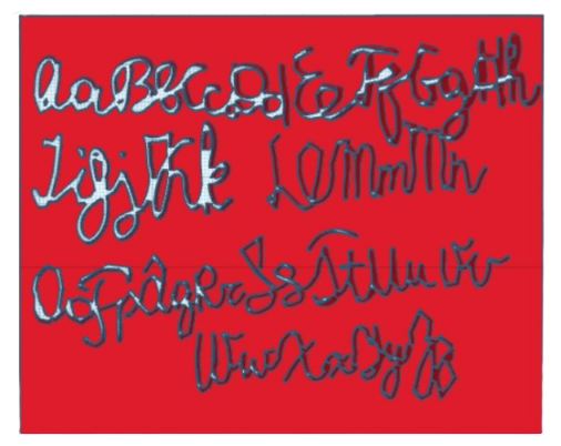 English Script Drawing Template von Prusa | Kostenloses STL-Modell ...