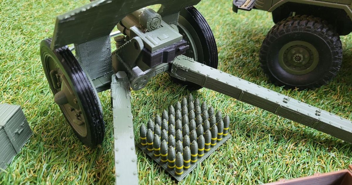 Weapon box with artillery ammunition 1 16 scale for WPL RC Trucks by ...