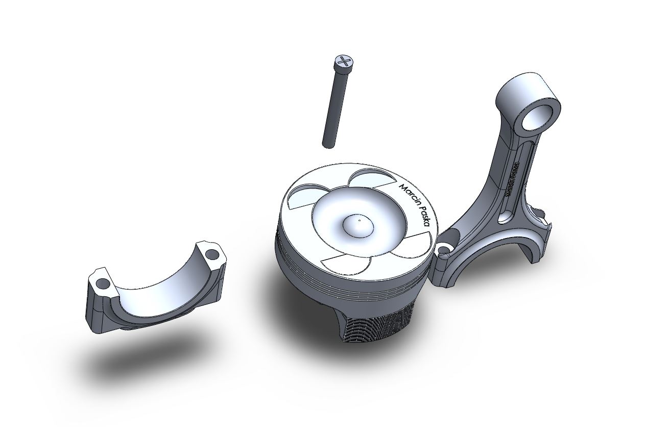 Piston - key chain by MarcinPaska | Download free STL model ...