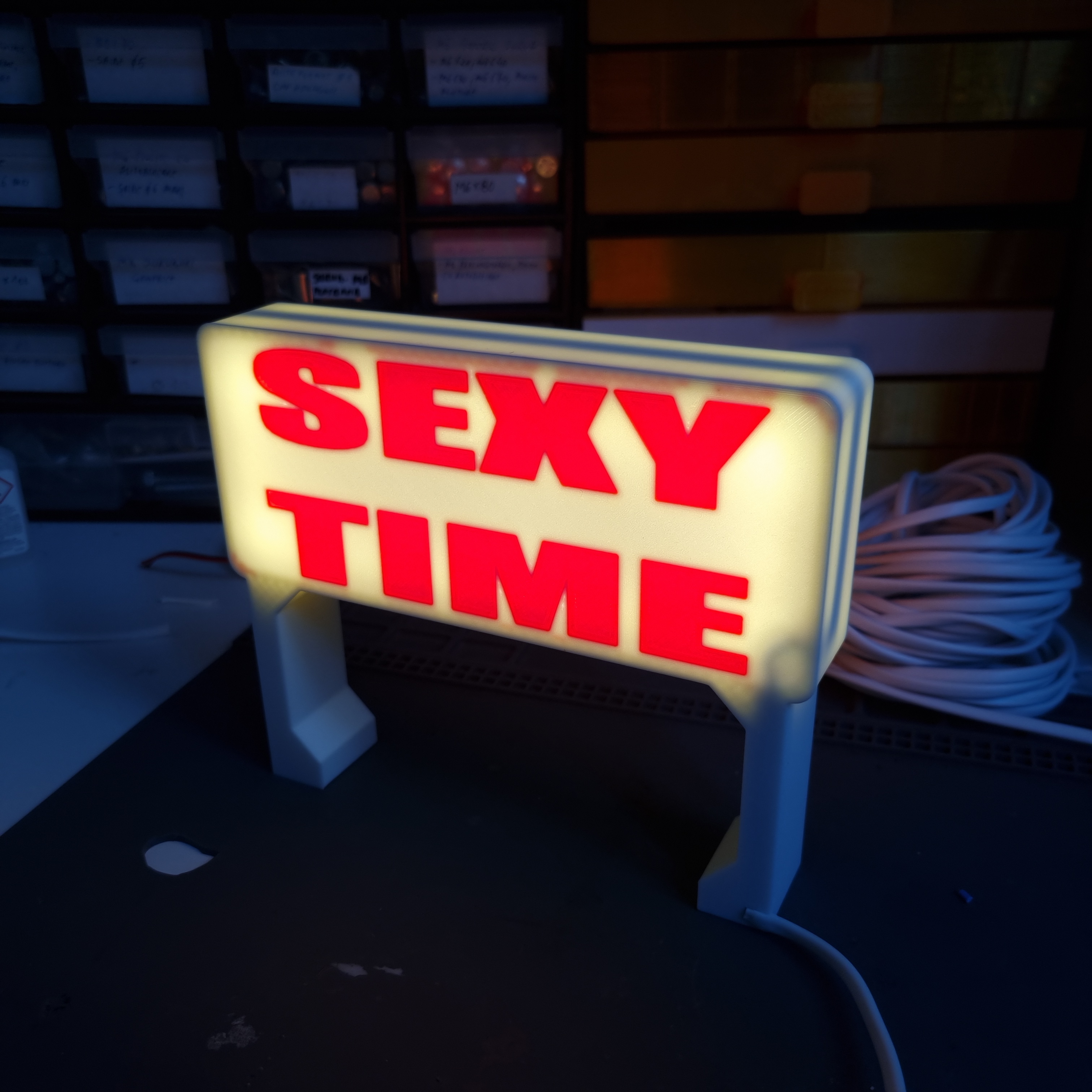 On Air LED sign with Sexy time on the back by Sica | Download free STL ...