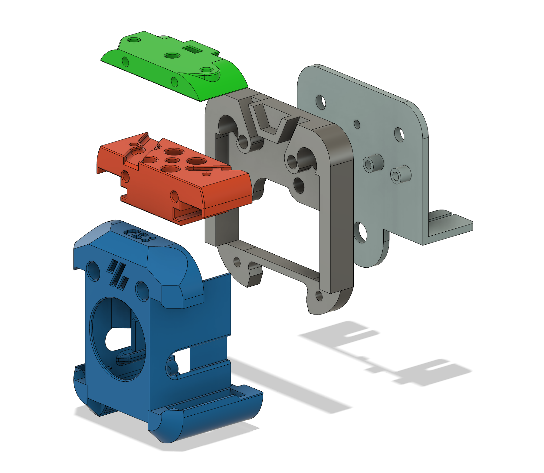 Dragon Burner v8 Ender3 X Plate Mount by HammerSpb | Download free STL ...