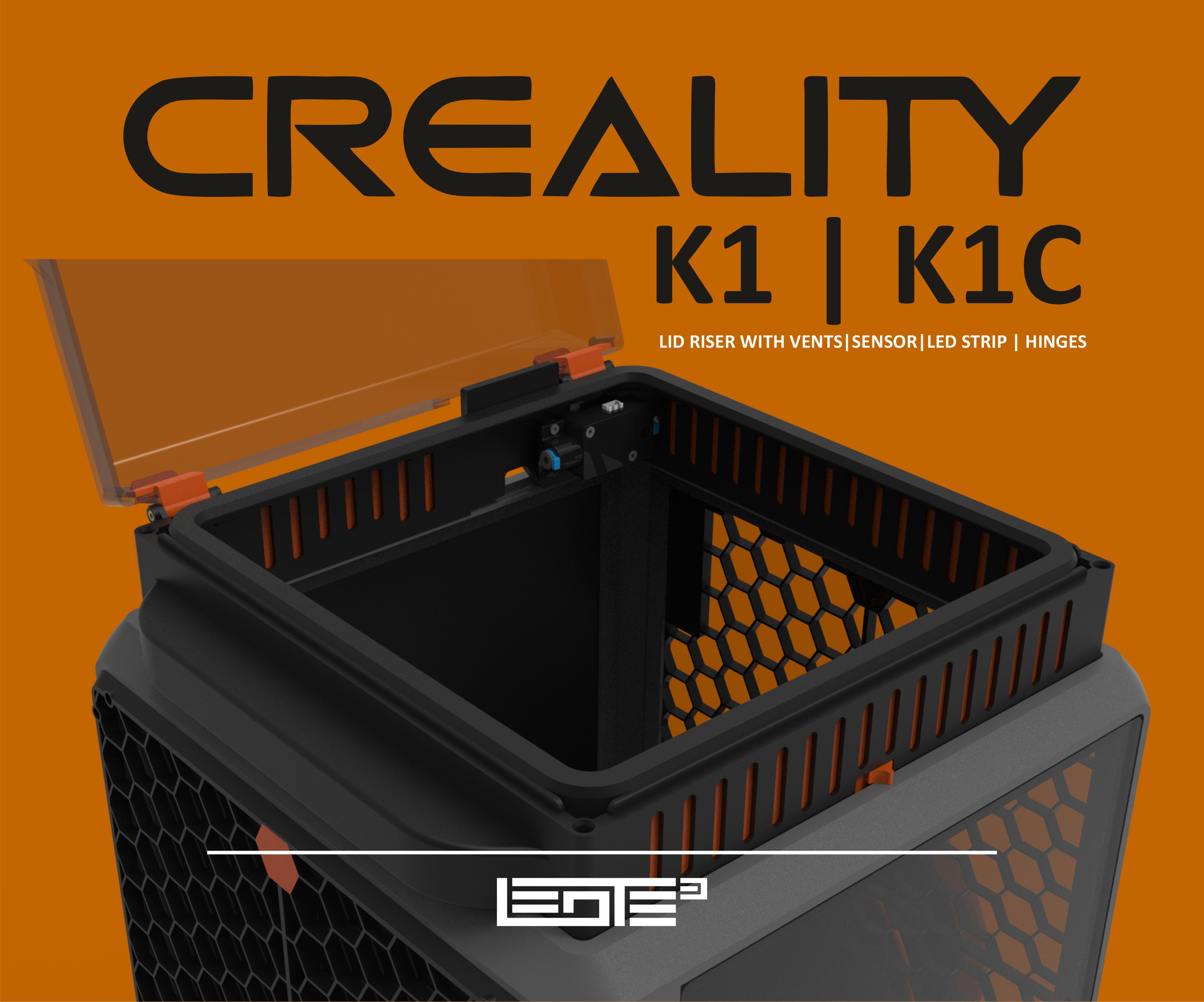 CREALITY K1+K1C LID RISER V2 by LEOTE3 | Download free STL model ...