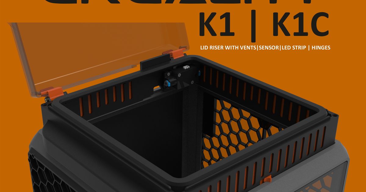 CREALITY K1+K1C LID RISER V2 by LEOTE3 | Download free STL model ...