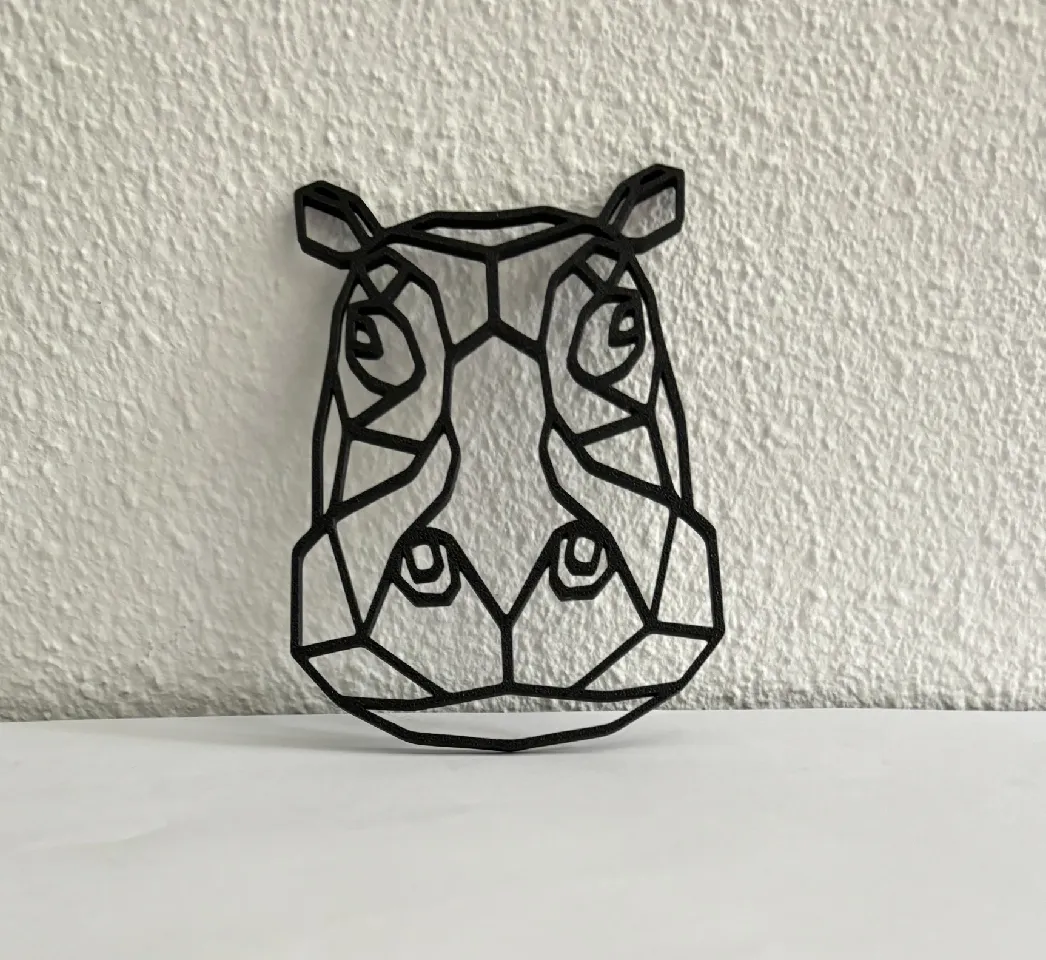 Geometric hippo by 3DPrintastica | Download free STL model | Printables.com