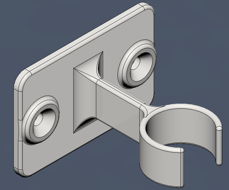 22mm mop wall hanger by jattie | Download free STL model | Printables.com