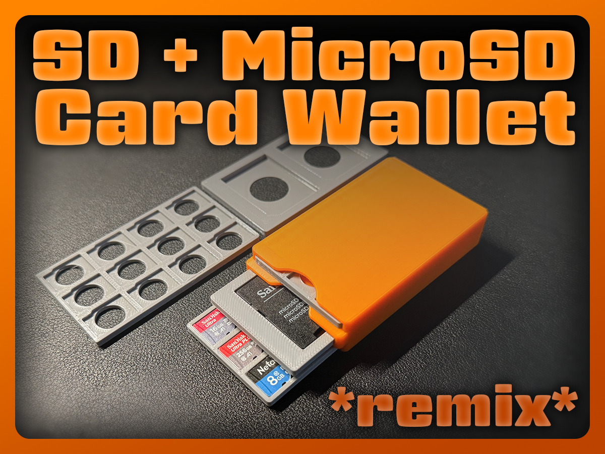 *REMIX* MicroSD Card Wallet by SillyPrints | Download free STL model ...