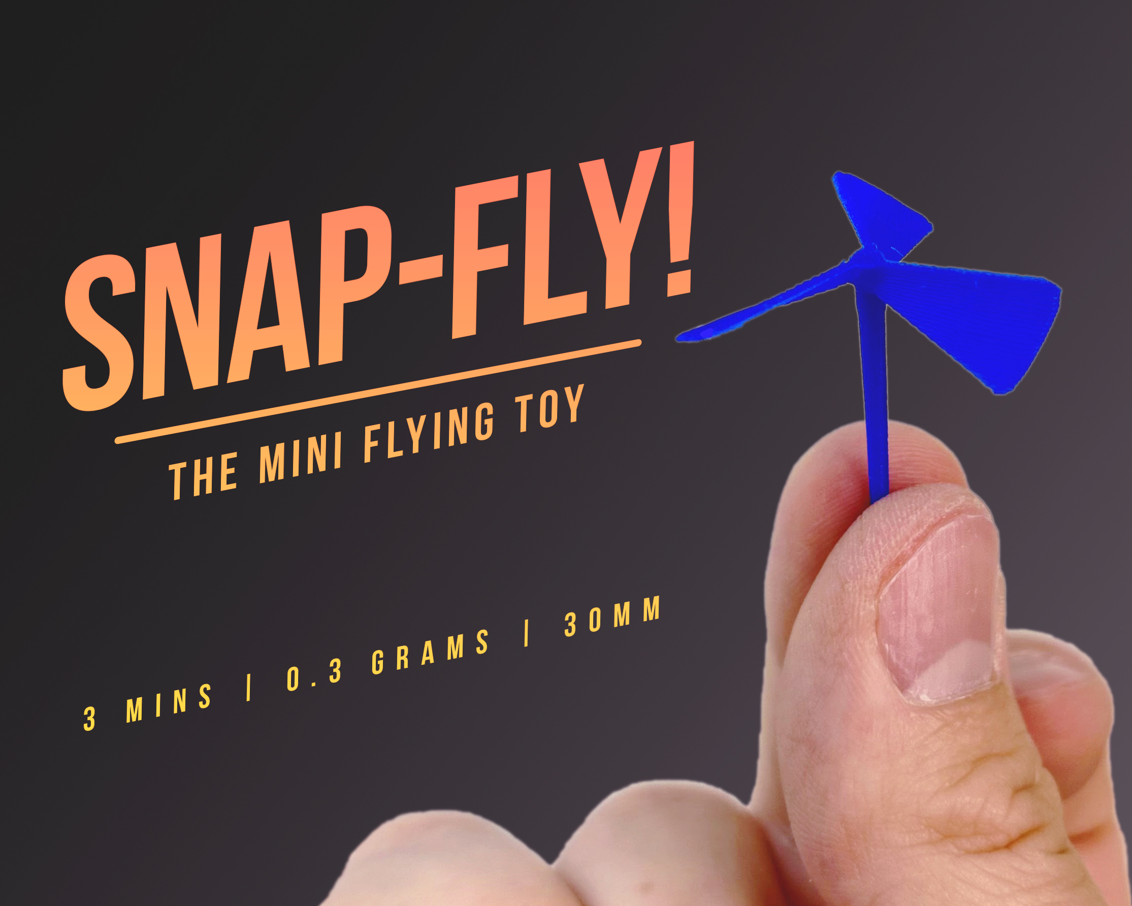 SNAP-FLY! | Mini Flying Toy by cl@ytr0n | Download free STL model ...