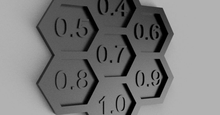 Thickness test for lithophane by Vilnis | Download free STL model ...