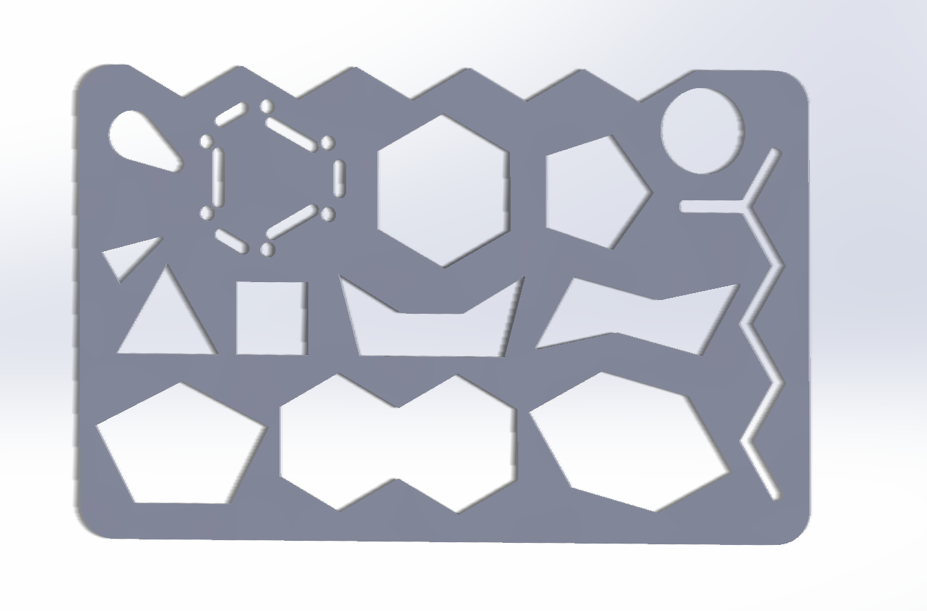 Chemistry Stencil by Distantb | Download free STL model | Printables.com