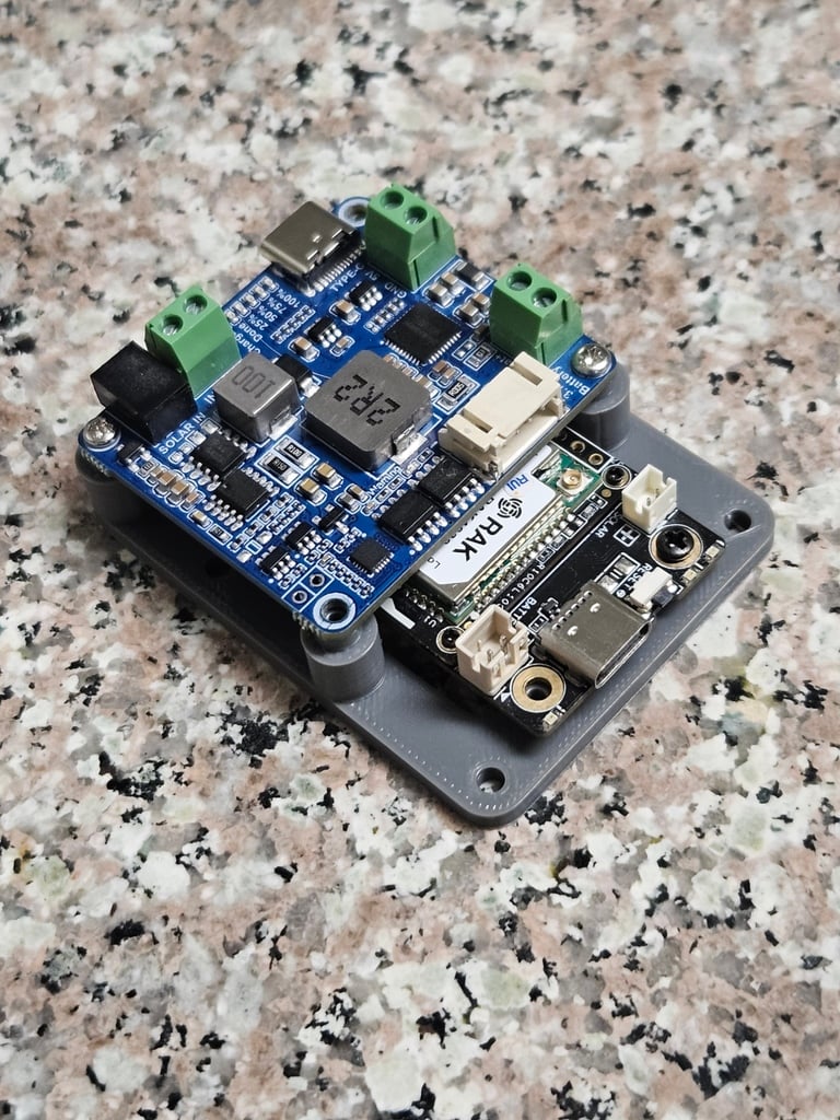 Meshtastic RAK + Waveshare Solar enclosure adapters by Blackout ...