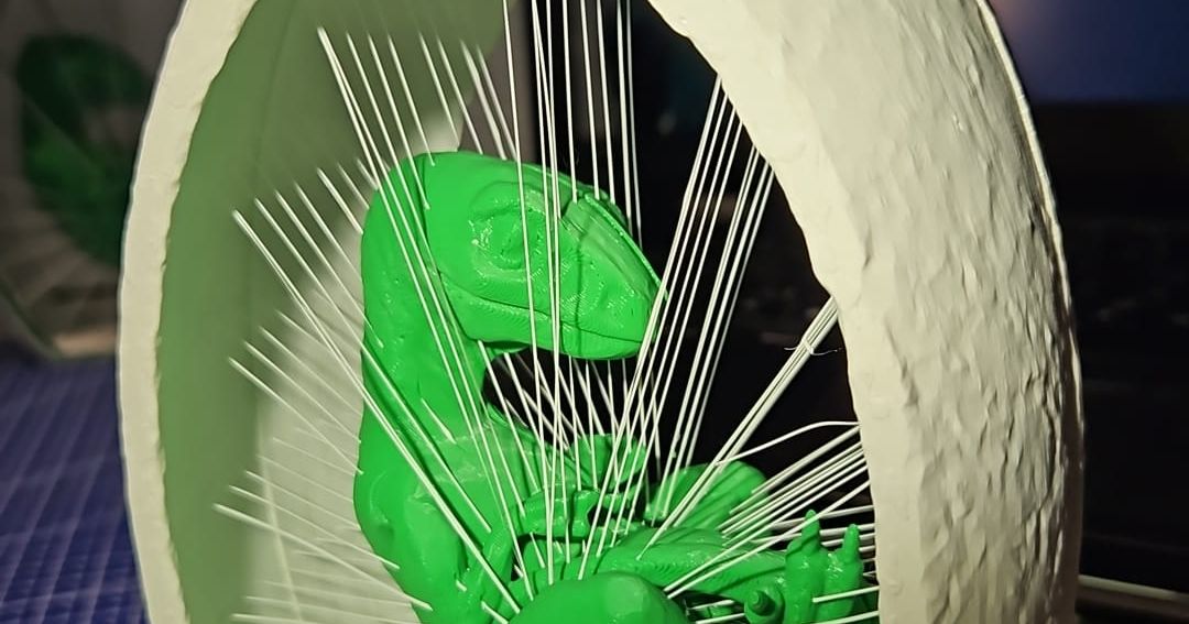 Raptor Embryo Suspended String Art von Super 25 | Kostenloses STL ...