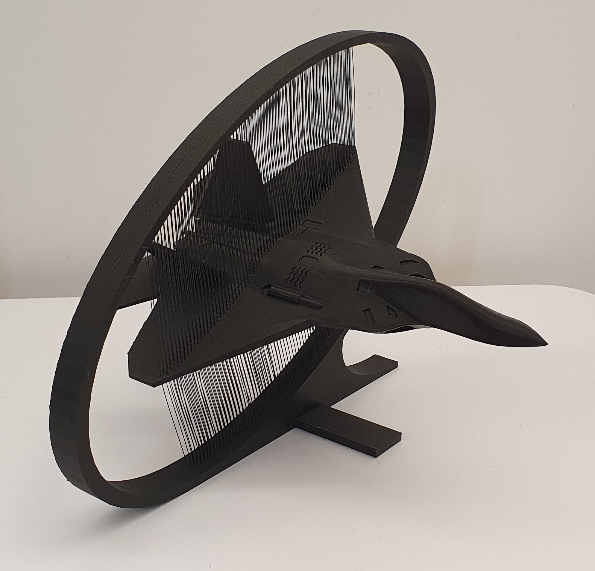 F-22 Raptor - String art display - Face by Raskal | Download free STL ...