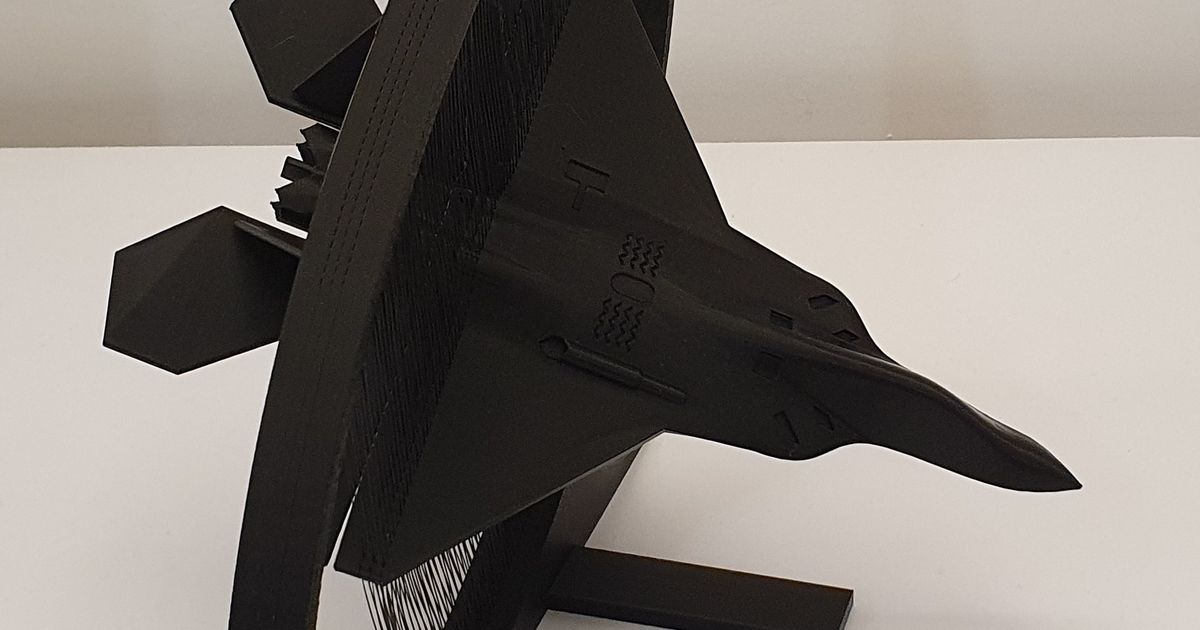 F-22 Raptor - String art display - Aiming by Raskal | Download free STL ...