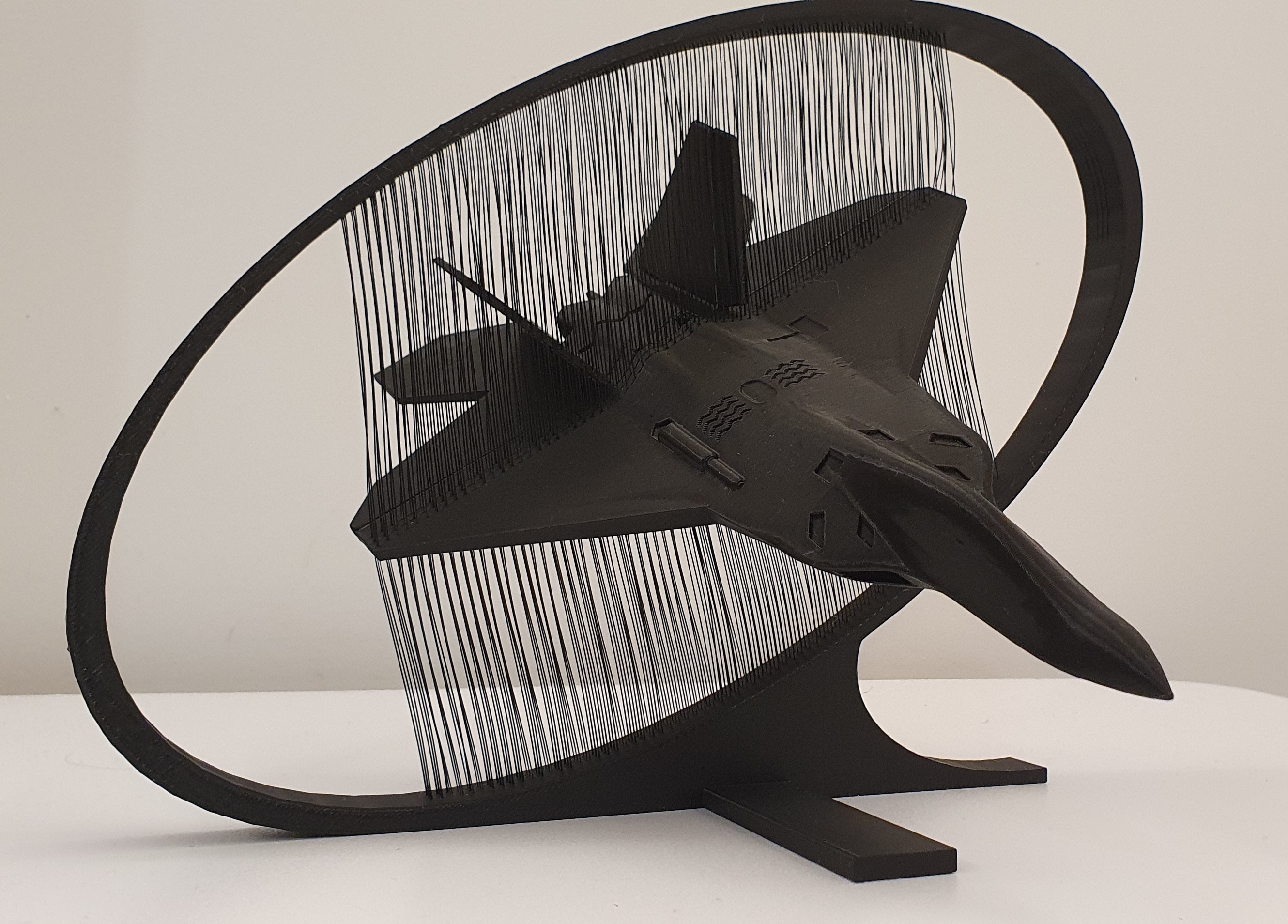 F-22 Raptor - String art display - Aiming by Raskal | Download free STL ...