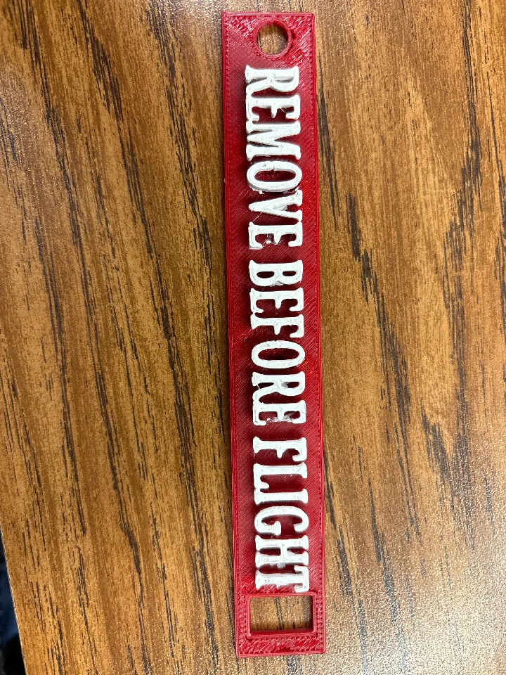 REMOVE BEFORE FLIGHT tag by Woom-E | Download free STL model ...