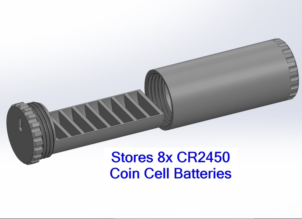 CR2450 Battery Case by Popcorn | Download free STL model | Printables.com