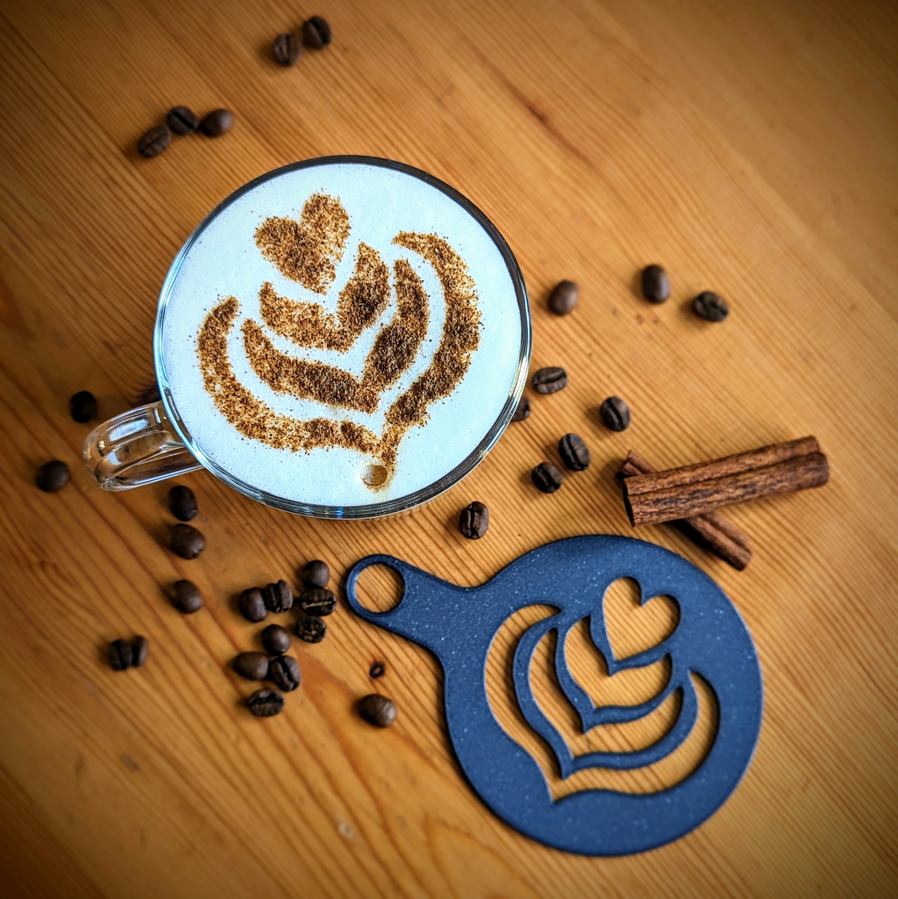 Coffee Latte Art Template by Steff's Ideas | Download free STL model ...