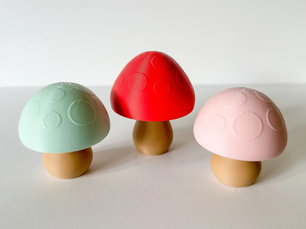 Squishy Mushrooms (2 Sizes) by 3DPmom | Download free STL model ...