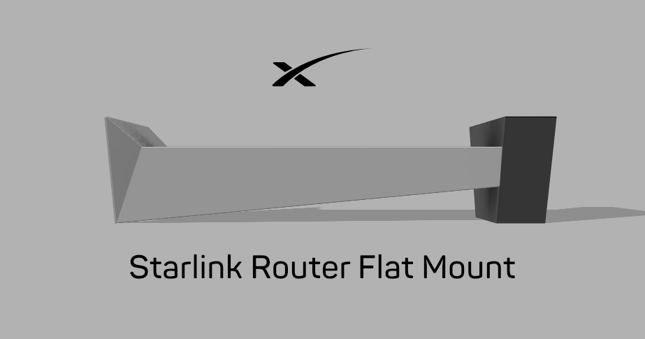 Starlink Router Top Base by Kieran | Download free STL model ...