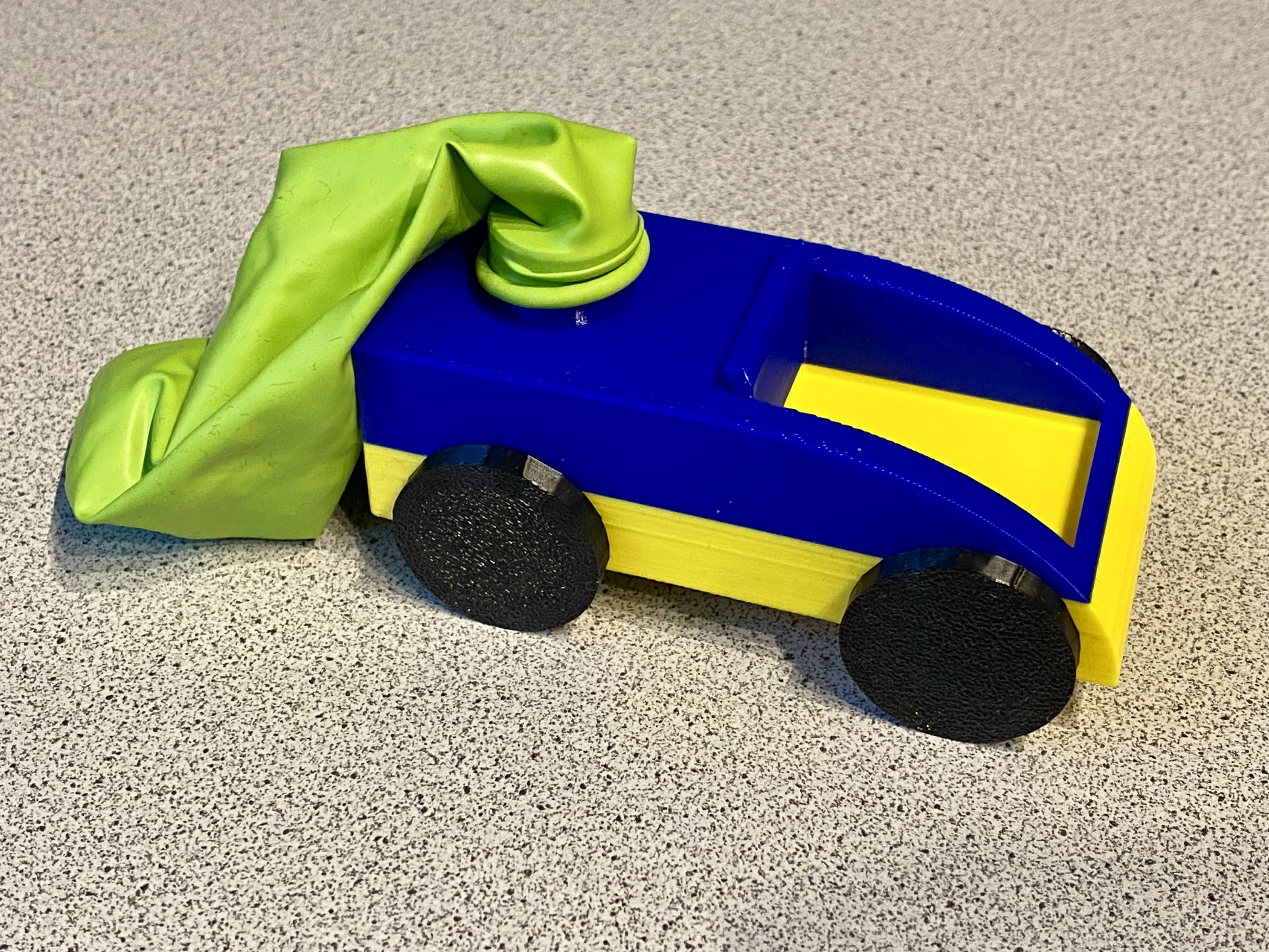 Balloon-Powered Car (Toy) by Tritschi | Download free STL model ...