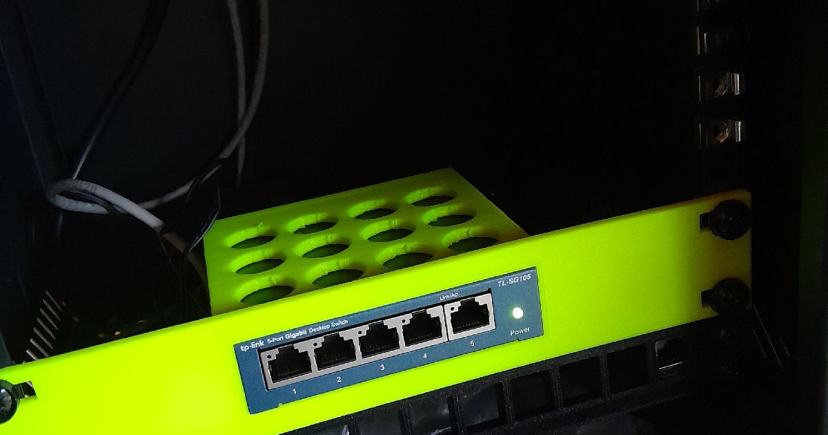 TP-LINK TL-SG105 rack10 mount by batonikleonardo | Download free STL ...
