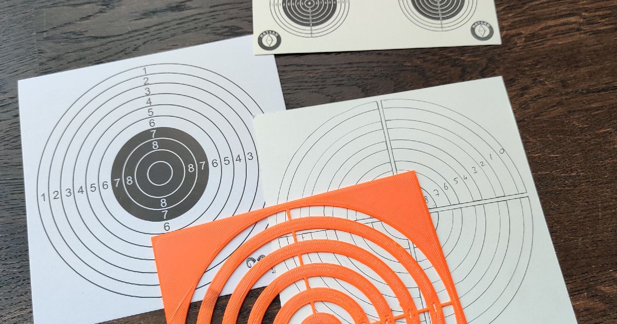 Air rifle target shooting template por 0scar | Descargar modelo STL ...