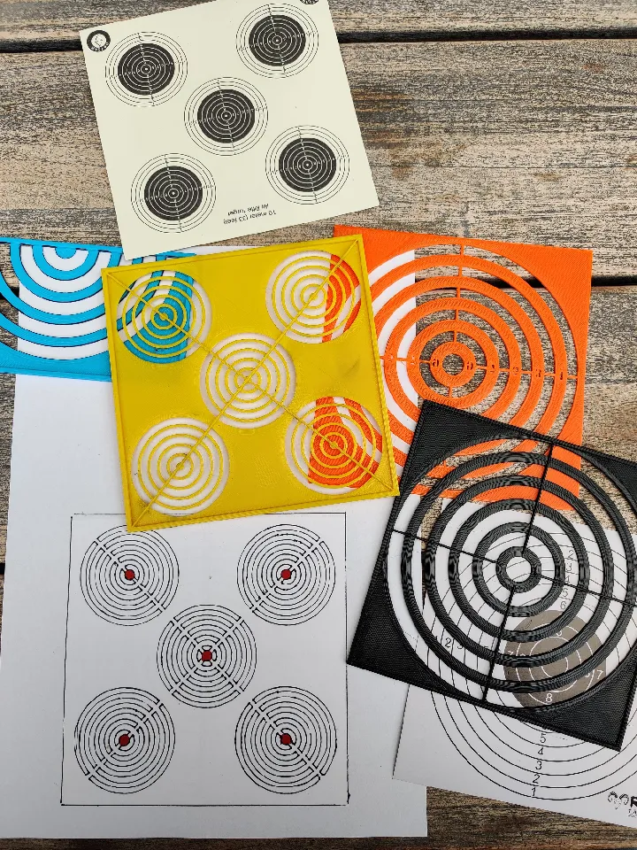 Air rifle target shooting templates by 0scar | Download free STL model ...