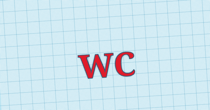 WC sign by František Kalenský | Download free STL model | Printables.com