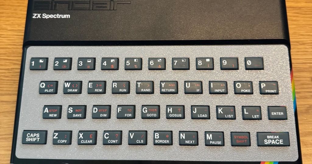 ZX Spectrum Keyboard Overlay for 48k Rubber Key Model by TomDD ...