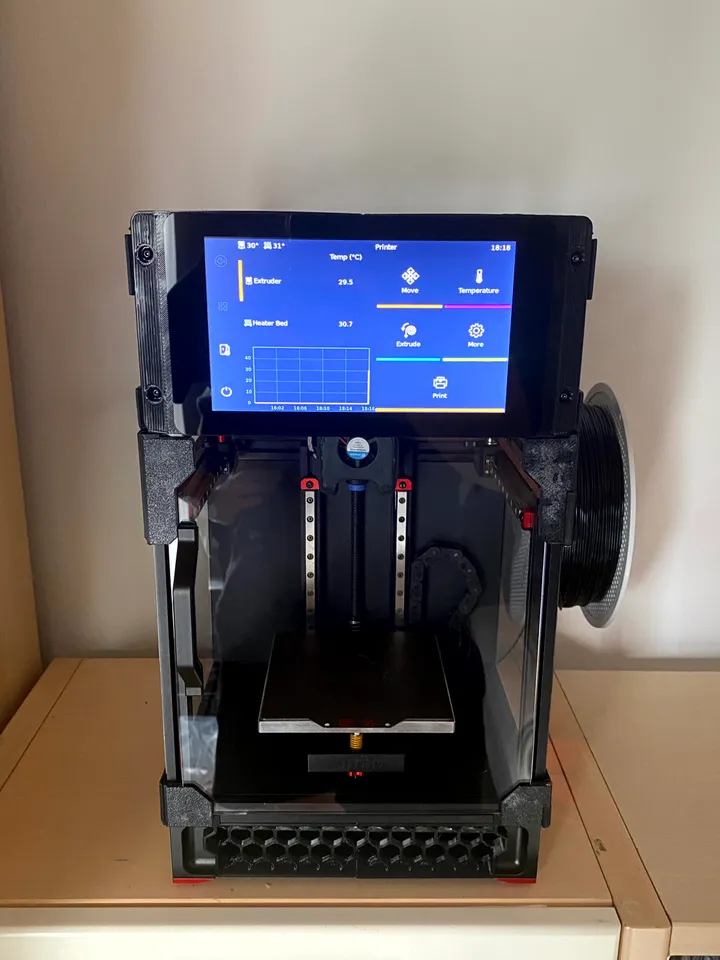 Voron V0 with raspberry pi 7 inch touch screen (on Voron V0) by Jannik | Download free STL model ...