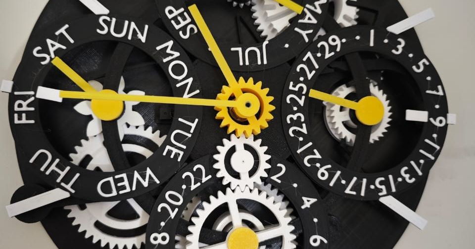 Quartz-movement Based Perpetual Calendar Clock by Eagle_01 | Download ...