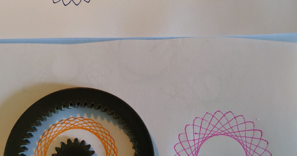 Spirograph ruler by diktux | Download free STL model | Printables.com