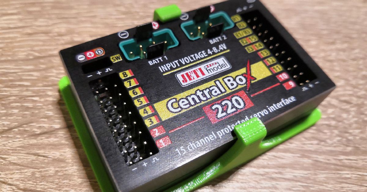 Jeti Cb220 Centralbox Mount Halter CB 220 simple and fast by ...