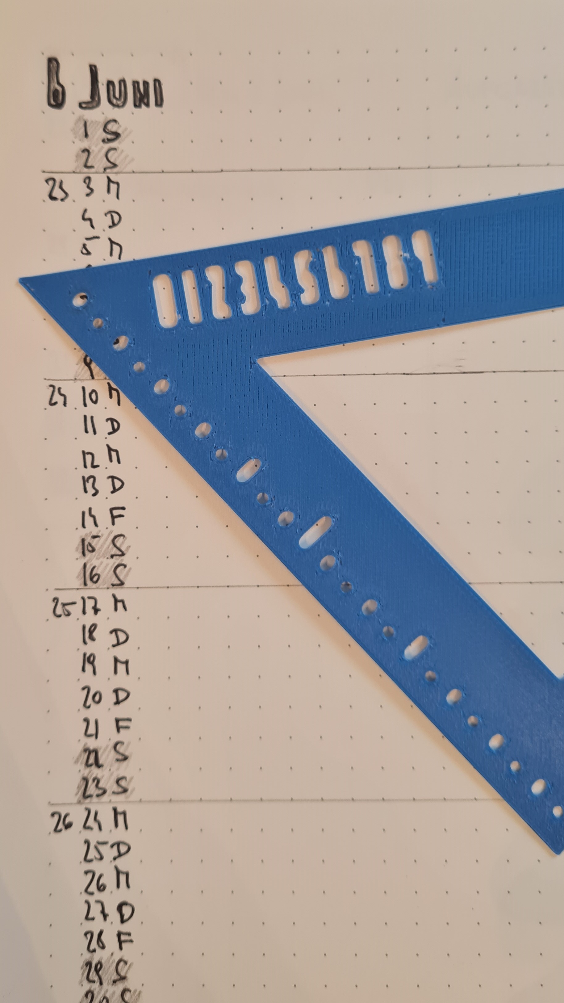 Bullet Journal Ruler, with figures stencil by Hartwig | Download free ...