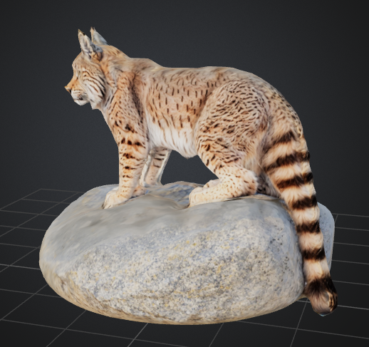 Un lynx sur son rocher by enfant_meme | Download free STL model ...