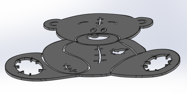 Teddy Bear Drawing Template by yurfeus | Download free STL model ...