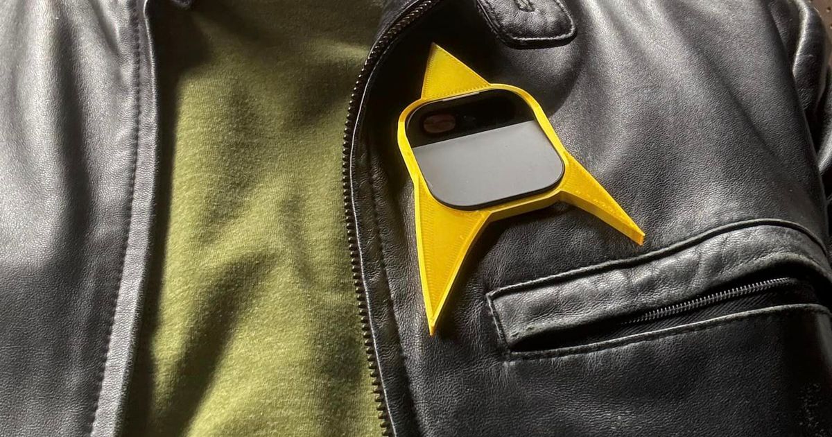 Humane Ai Pin Star Trek Shield by Johnny WU | Download free STL model ...