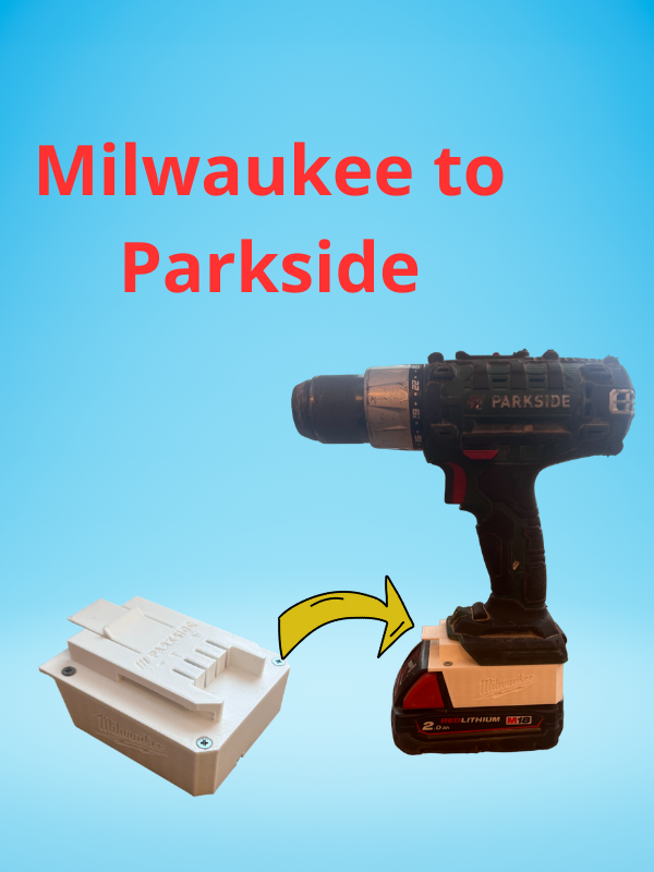 Milwaukee to parkside x20, performance adapter perfect match por ...